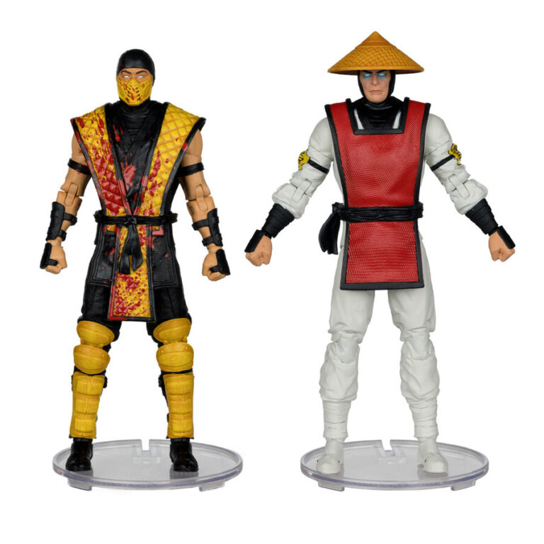 Scorpion vs Raiden (Mortal Kombat Klassic) 2-Pack 7" Figures ...